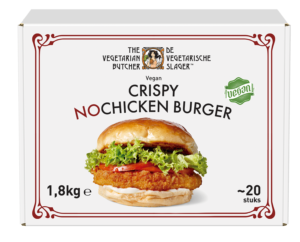 VEGETARIAN BUTCHER -CRISPY NO CHICKEN BURGER-100g - Vegan Point